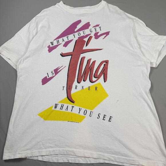 Hanes | Shirts | 987 Tina Turner What You See Is What You Get Tour ...